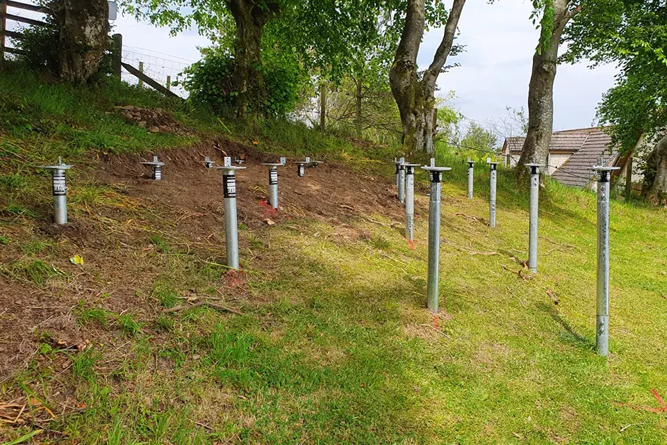 How deep are ground screws installed? - No More Digging